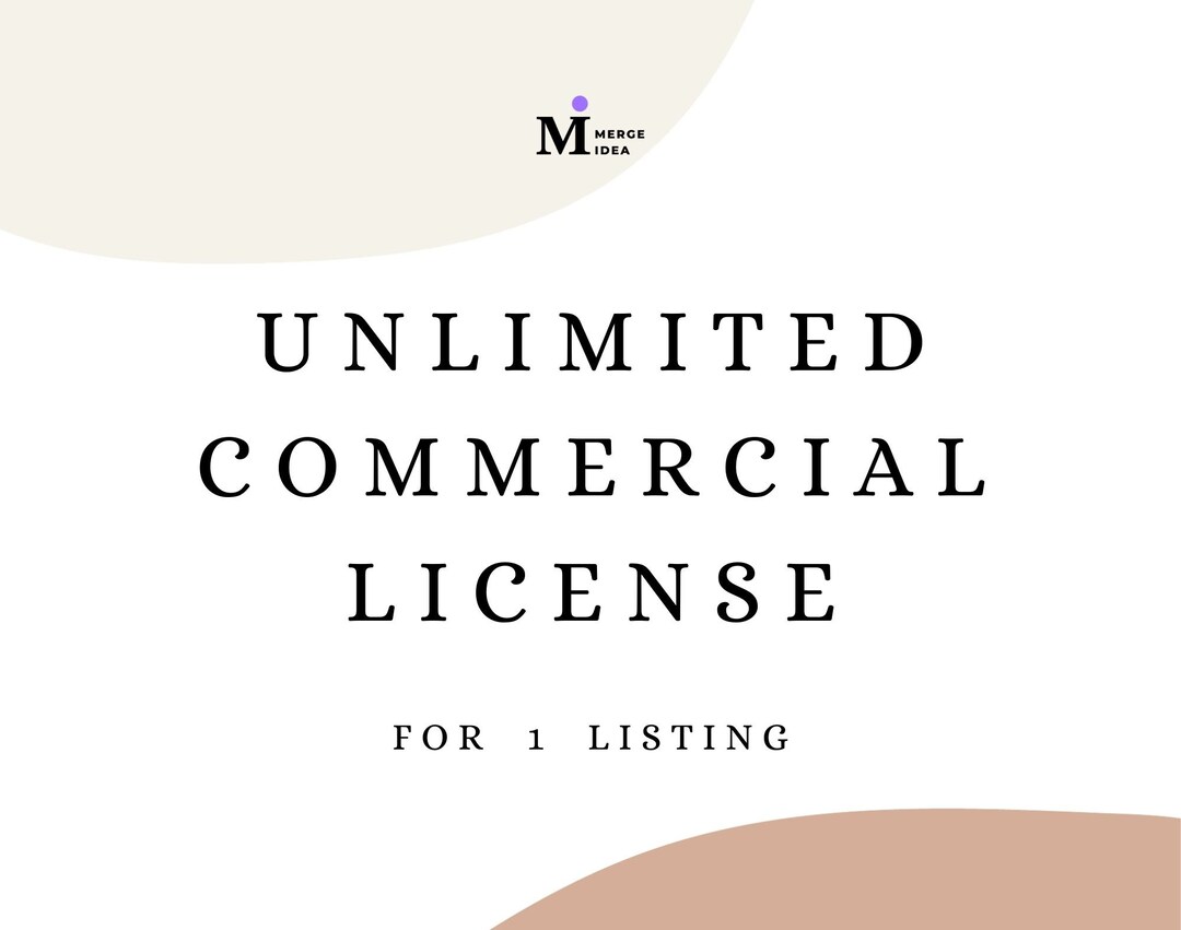 Unlimited Commercial License for 1 Listing of SVG and Digital Paper - Etsy