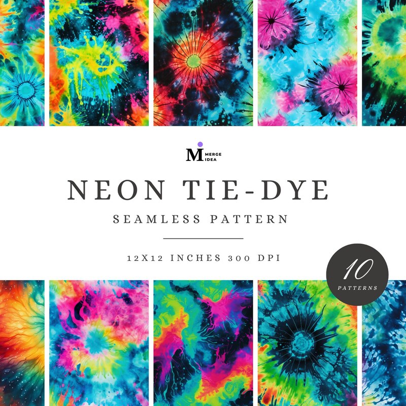 Neon Tie Dye - Etsy
