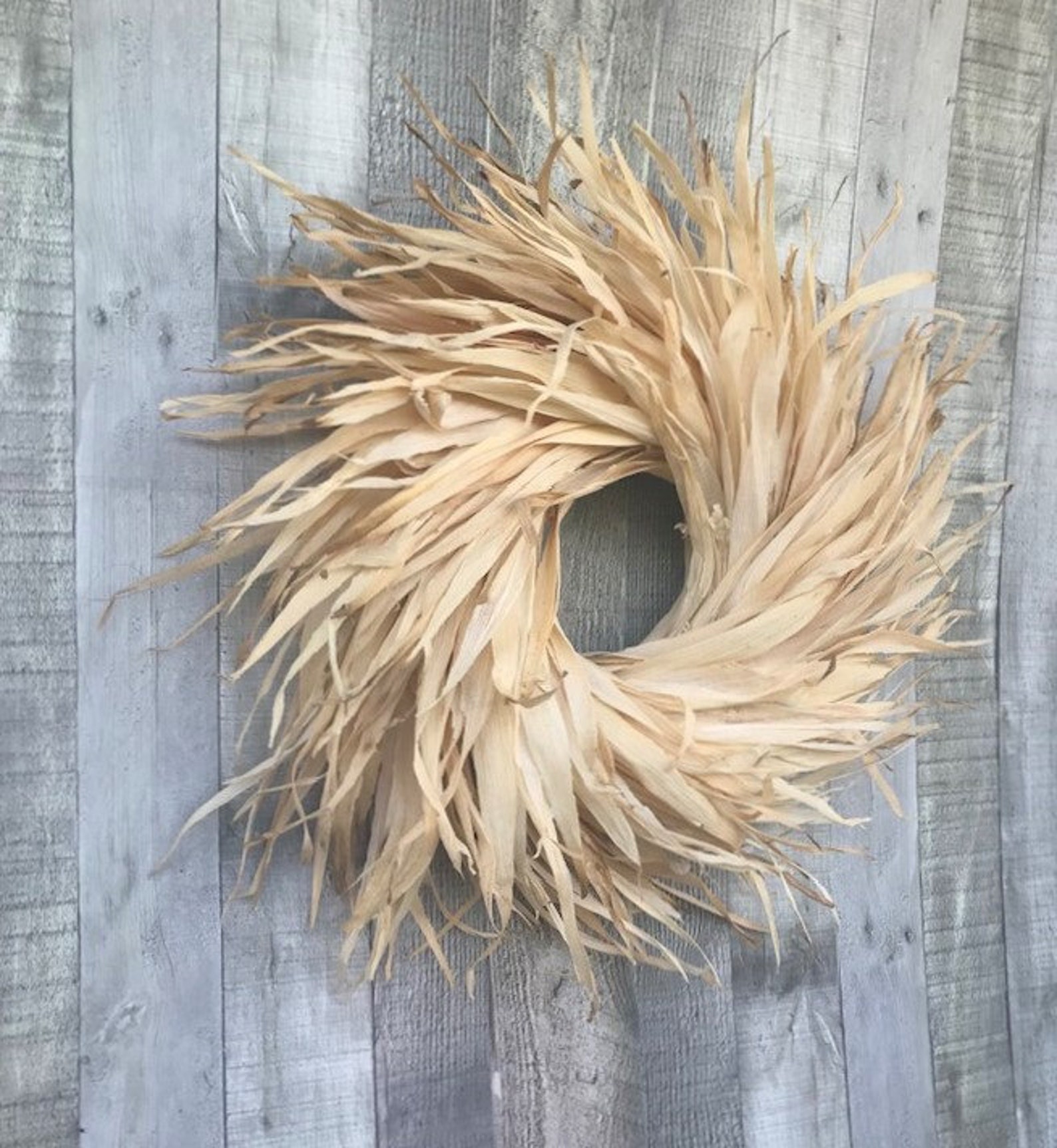 Summer-fall Corn Husk Wreath Front Door Wreath 18 - Etsy