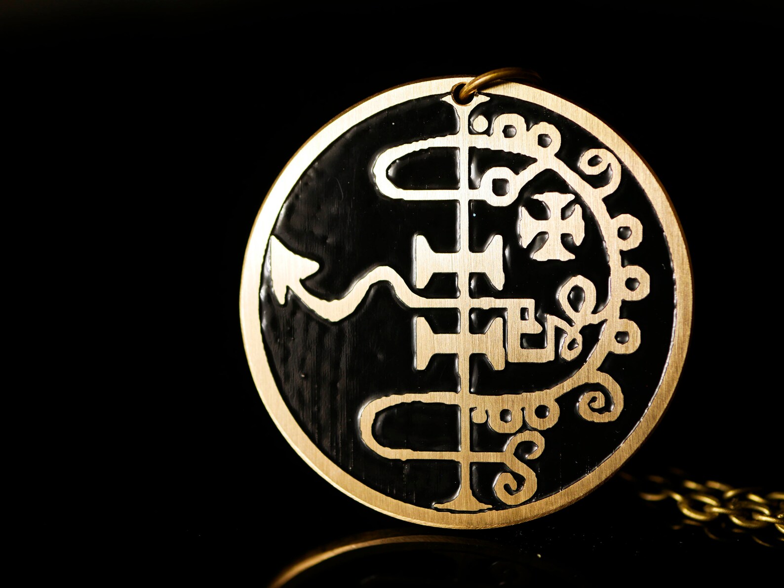 Asmodeus Asmoday demon sigil pendant Ars Goetia seal necklace - Etsy Italia