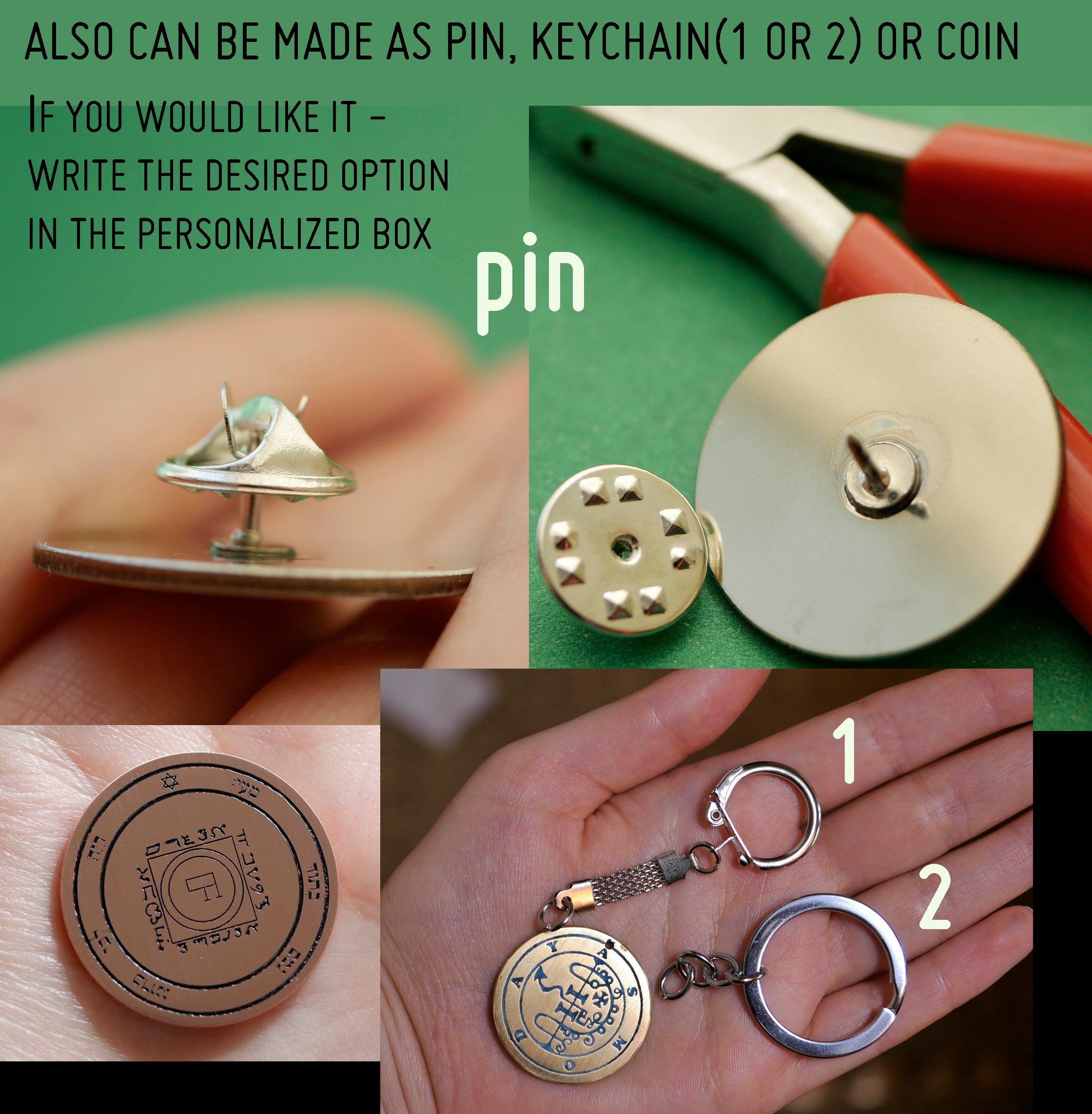 Marax seal necklace Ars goetia demon jewelry Sigil of Marax - Etsy 日本