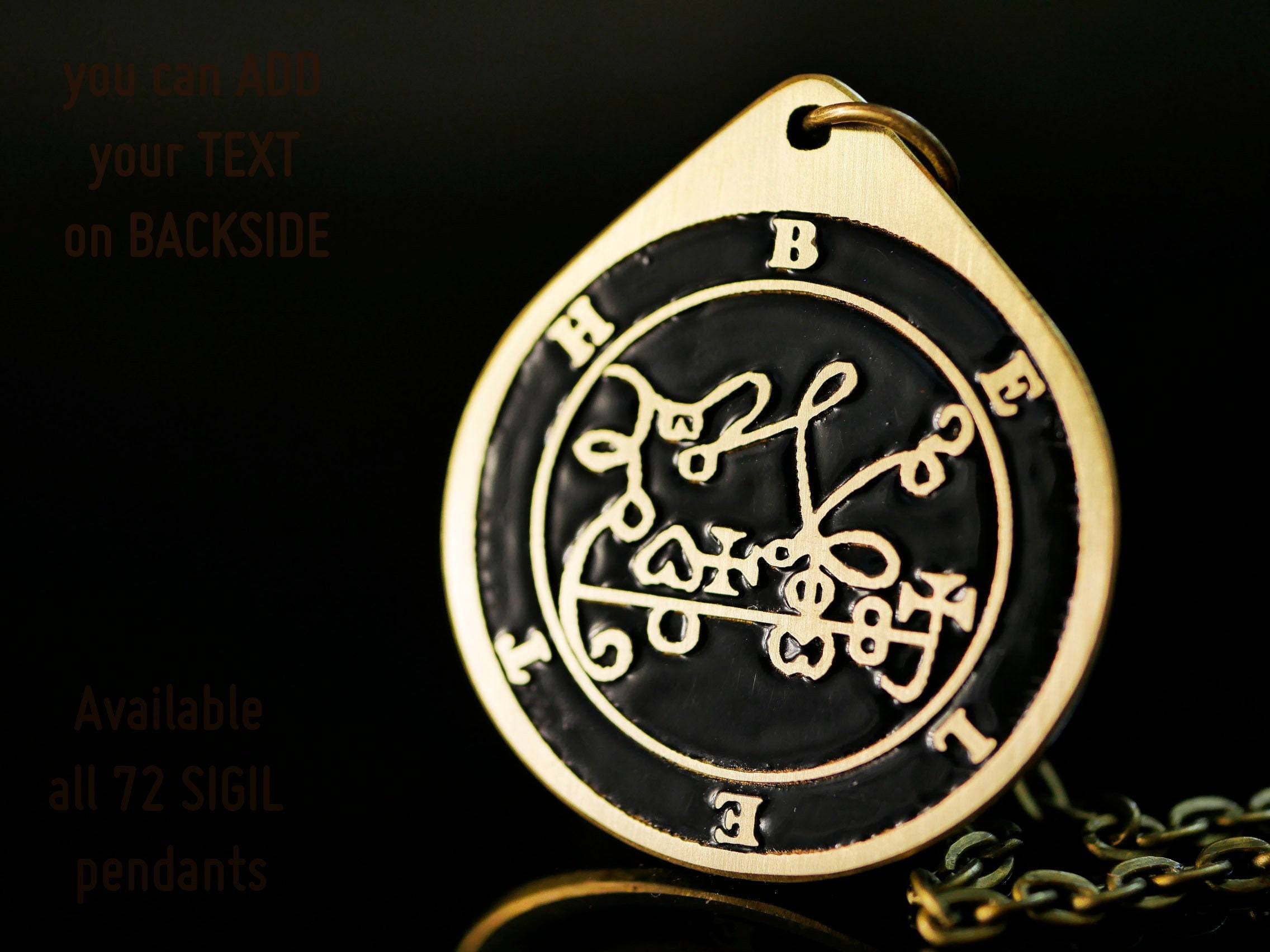 Seal of Beleth demon necklace Ars goetia pendant demon sigil | Etsy