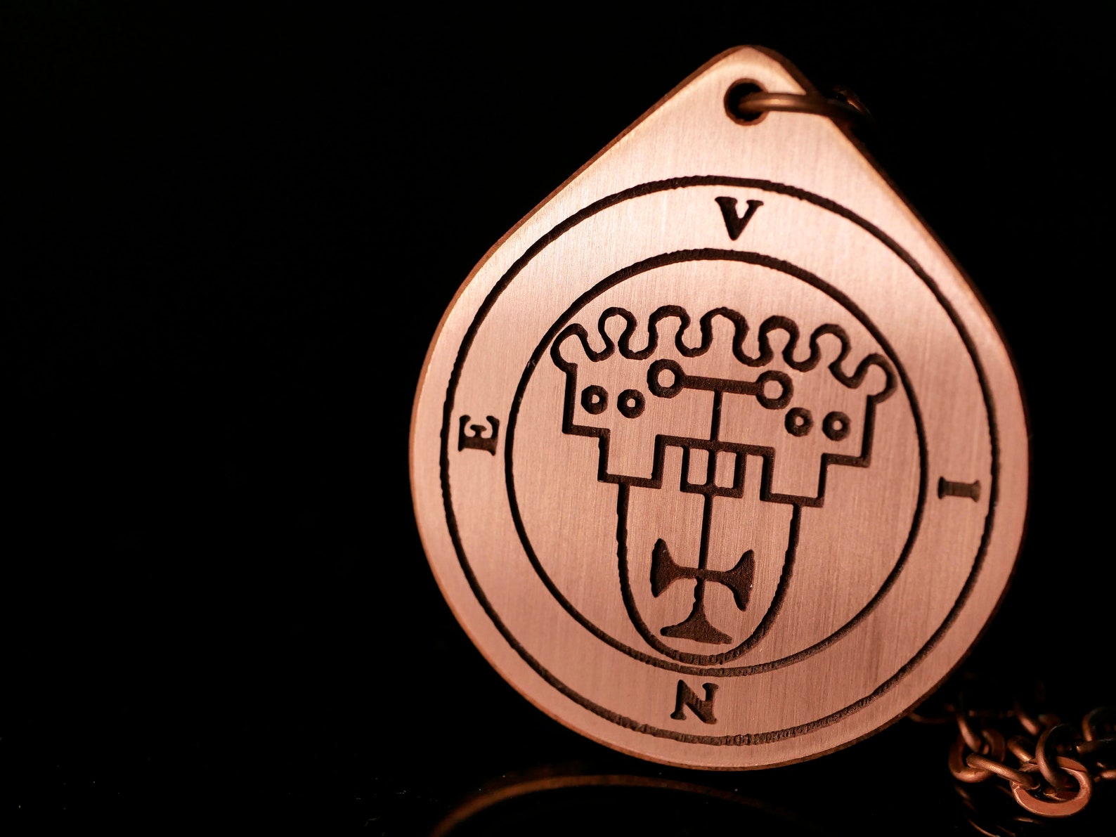 Vine Seal Necklace Ars Goetia Demon Jewelry Sigil of Vine - Etsy