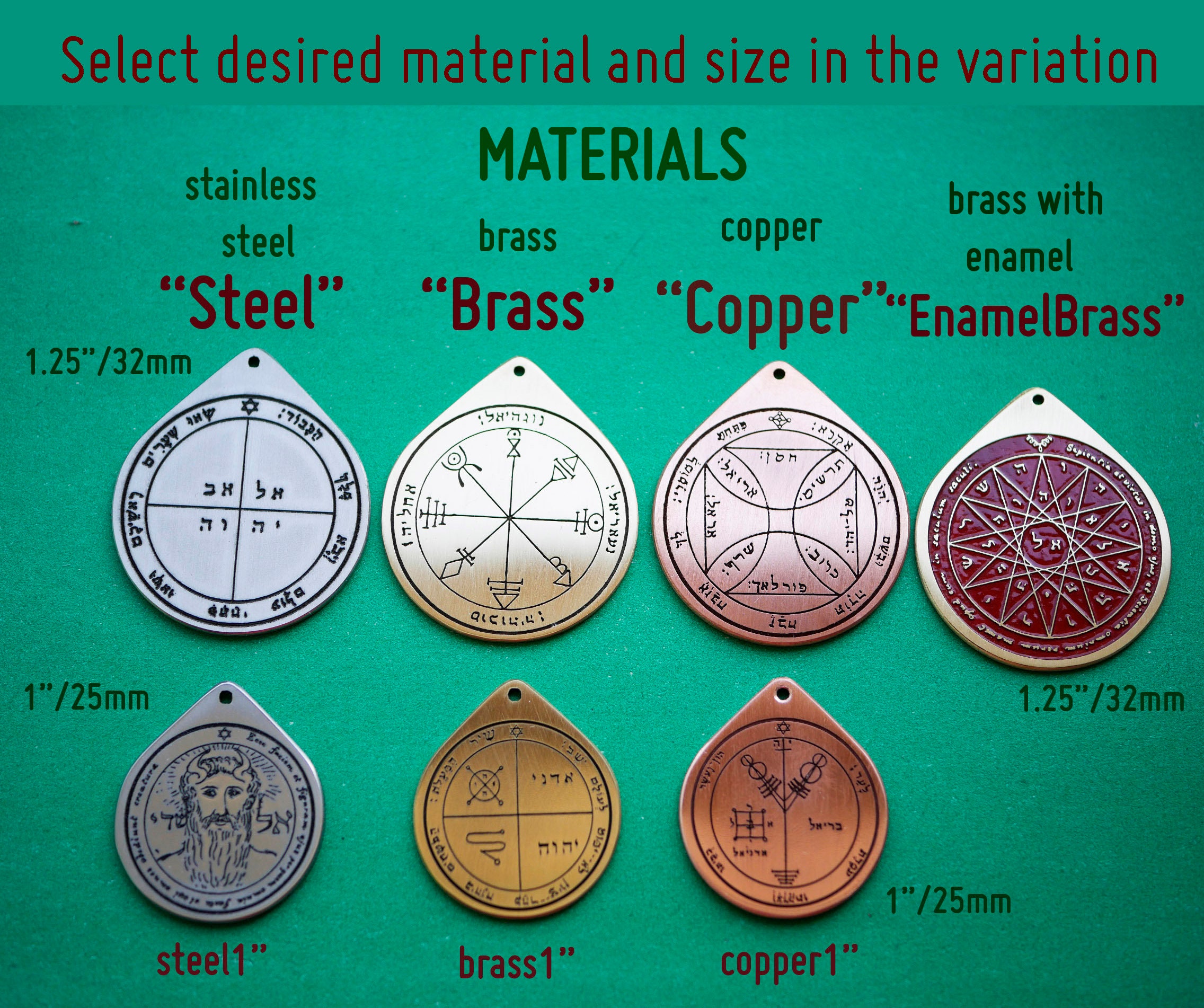 4th fourth pentacle of Jupiter necklace pendant king Solomon | Etsy