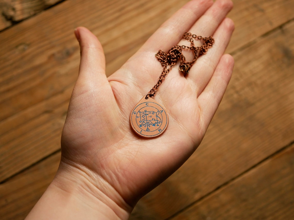 Seal of Camio Pendant / Ars Goetia Sigil Demon Necklace - Etsy Singapore