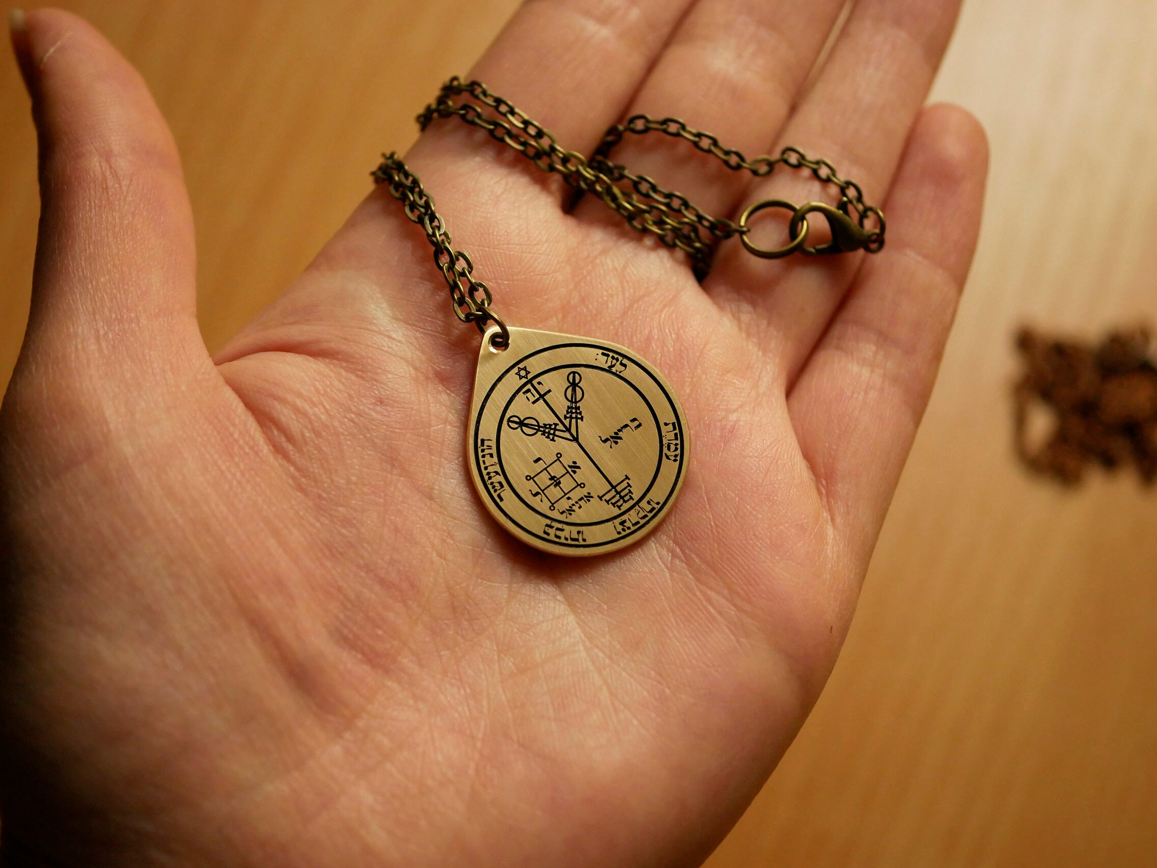 4th fourth pentacle of Jupiter necklace pendant king Solomon | Etsy