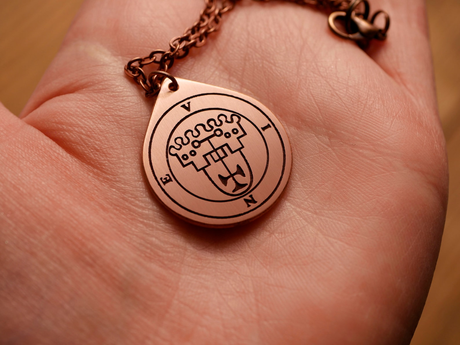 Vine Seal Necklace Ars Goetia Demon Jewelry Sigil of Vine - Etsy