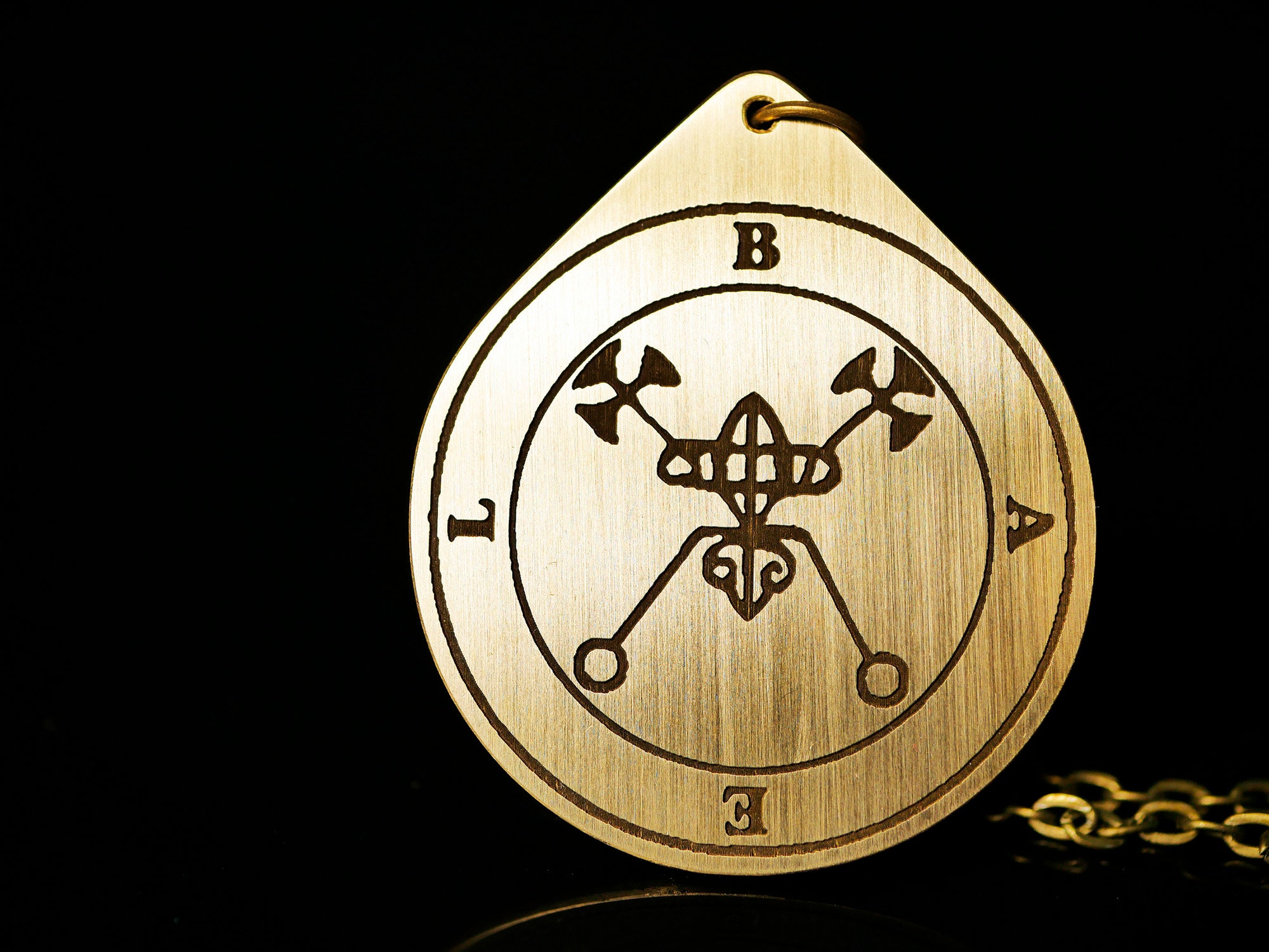Bael Sigil Necklace Ars Goetia Seal Pendant Demon Satanic Etsy