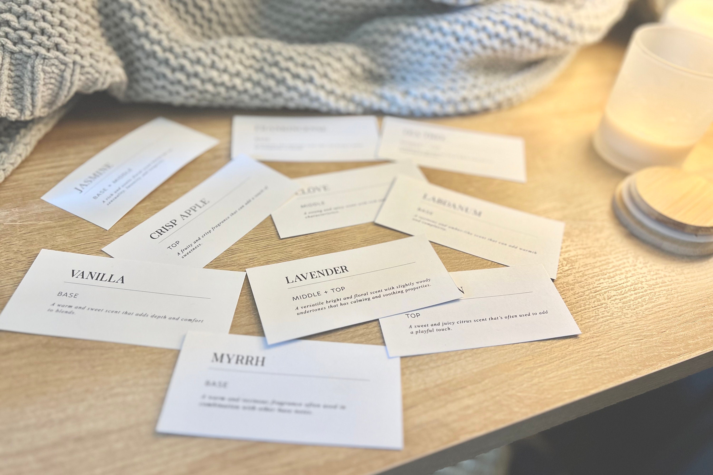 MINIMALISTIC LABEL | Fragrance Name + Note + Description Labels for ...