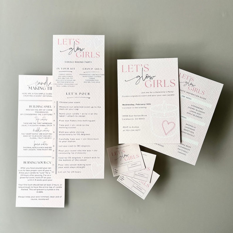 Happy Galentine's Day Candle Making Party Pack | Galentine's ...