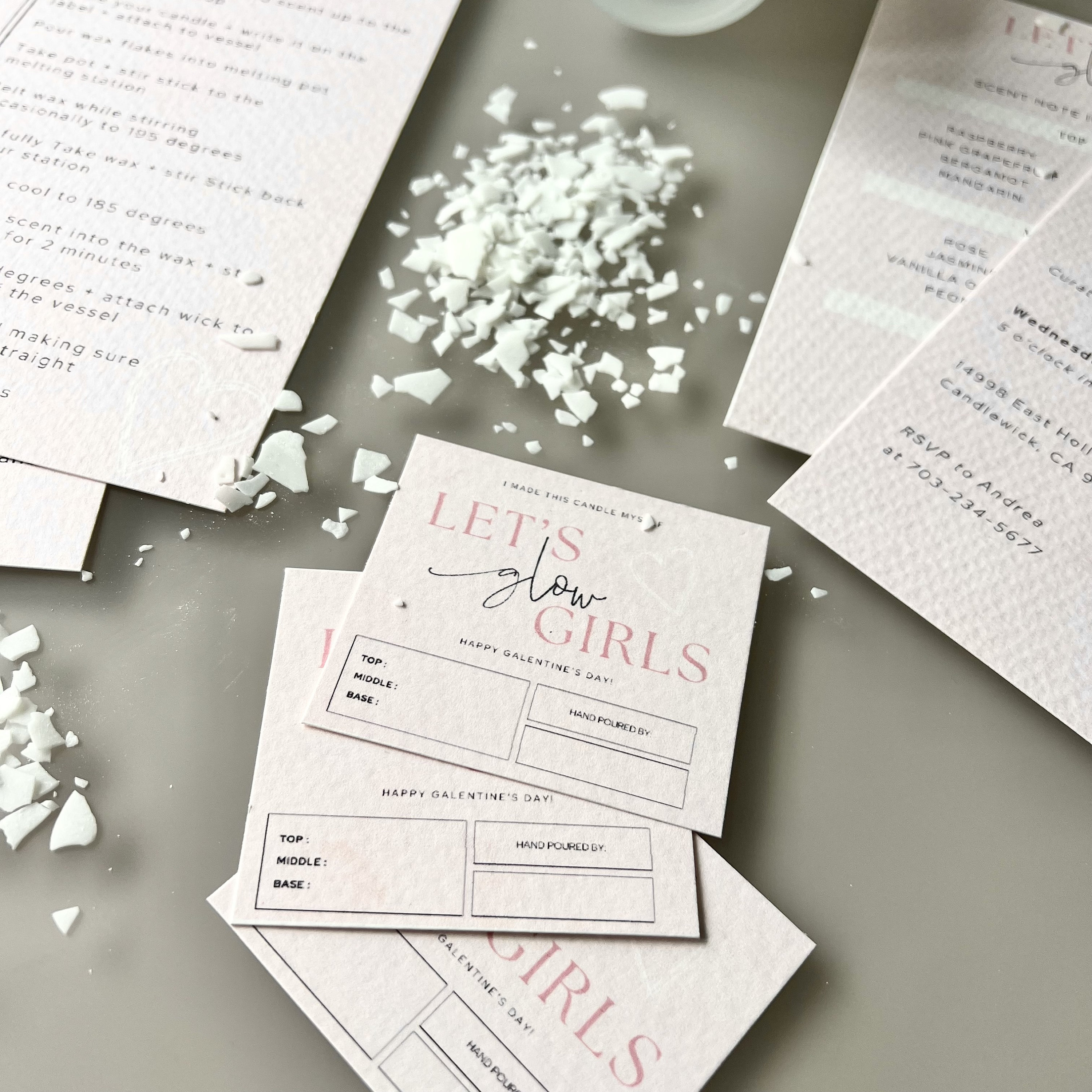 Let's Glow Girls Candle Making Party Invitation | Candle Making ...