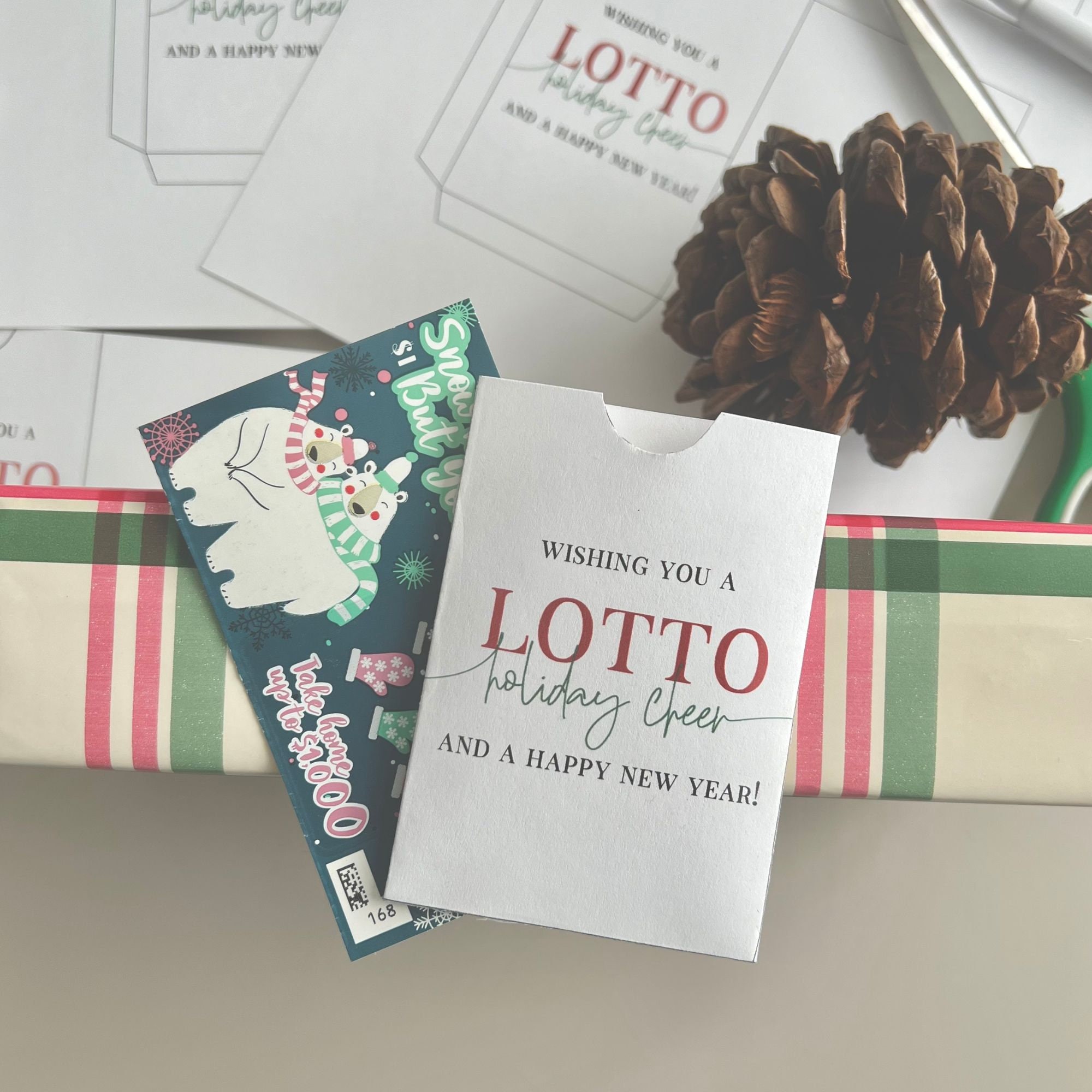 Fast Last Minute Christmas Gift Idea | Holiday Lottery Ticket Envelope ...