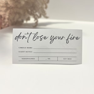 Cute Labels for Homemade Candles Candle Making Workshop and Parties ...