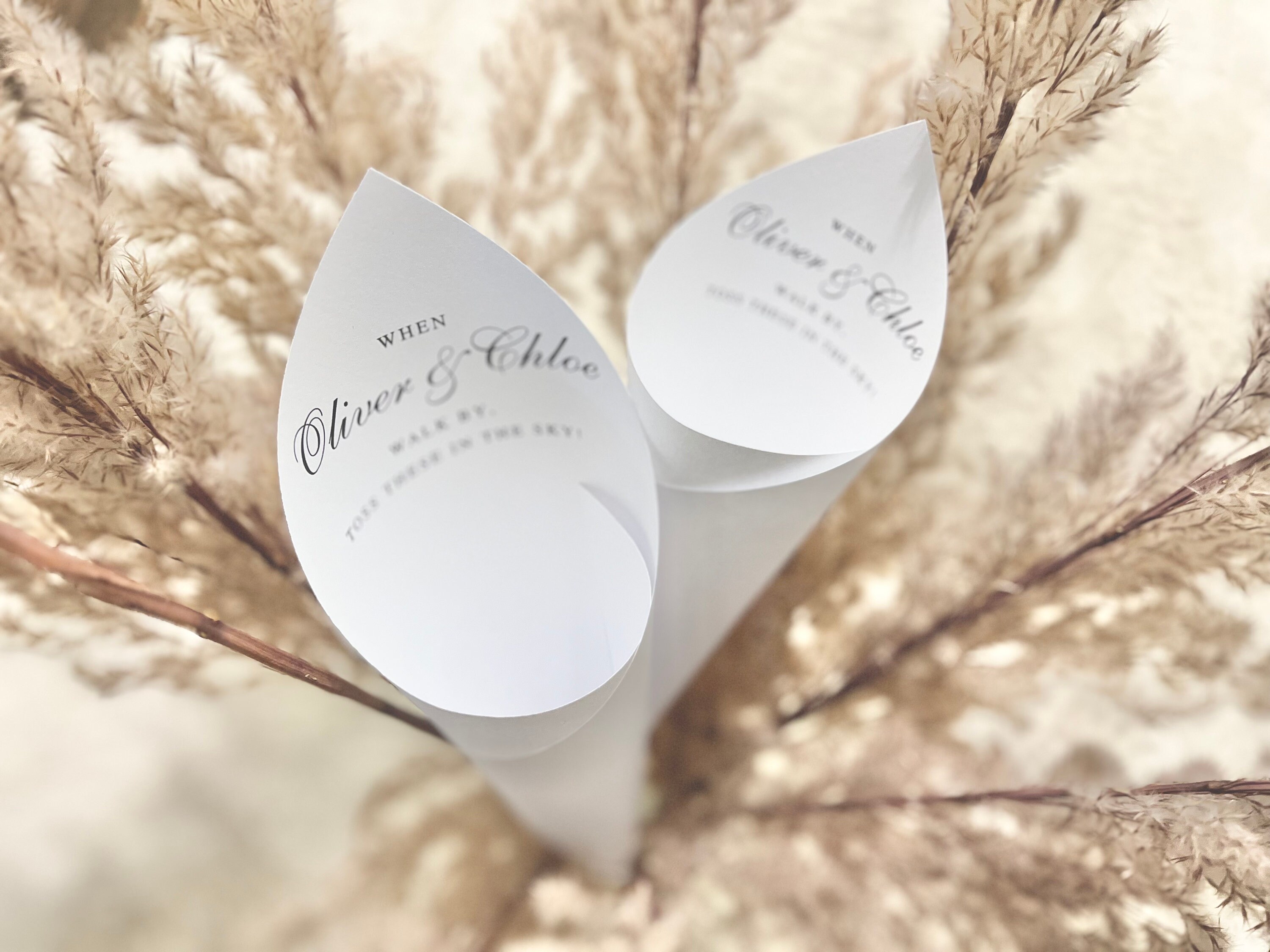 DIY Petal Cone, Wedding Petal or Confetti Toss, Paper Cone ...