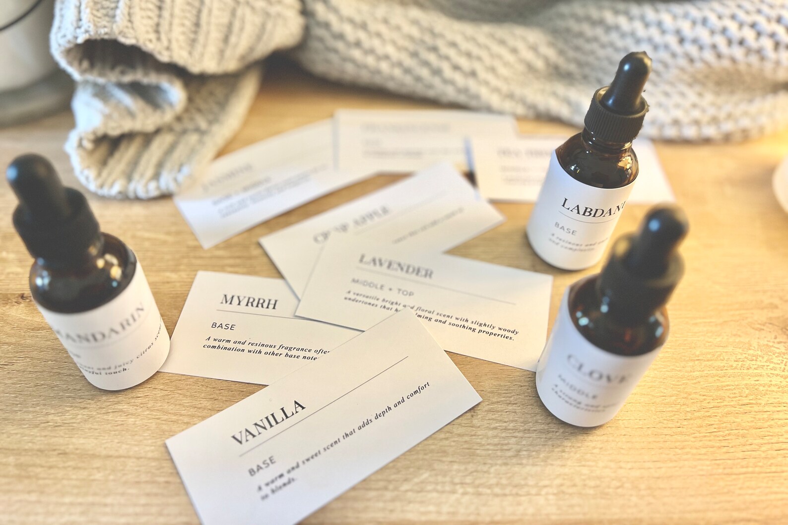 MINIMALISTIC LABEL | Fragrance Name + Note + Description Labels for ...