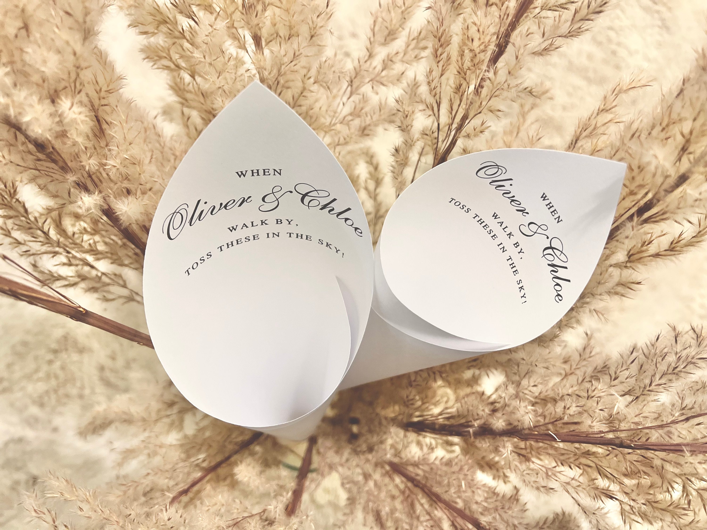 DIY Petal Cone, Wedding Petal or Confetti Toss, Paper Cone ...