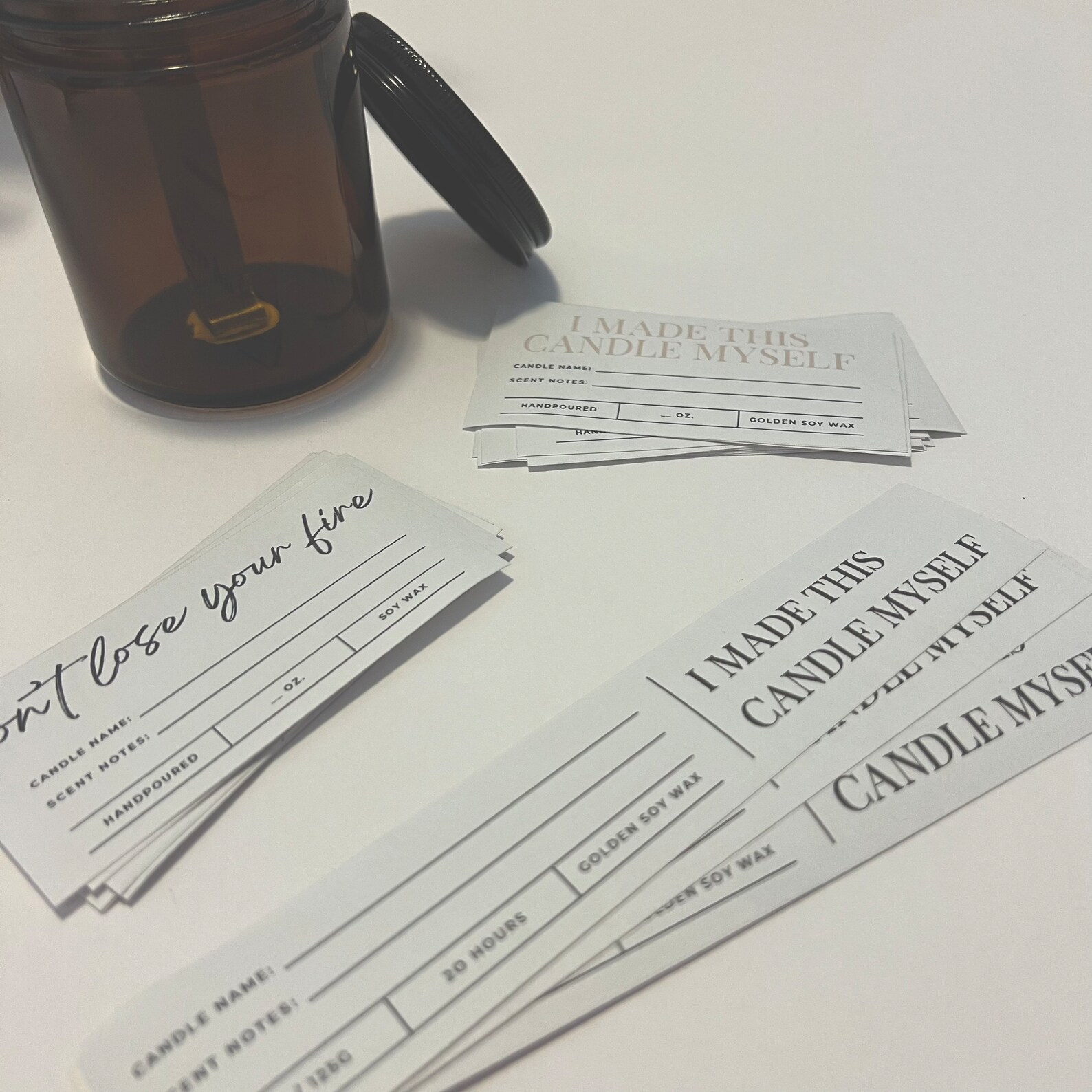 Cute Labels for Homemade Candles Candle Making Workshop and Parties ...