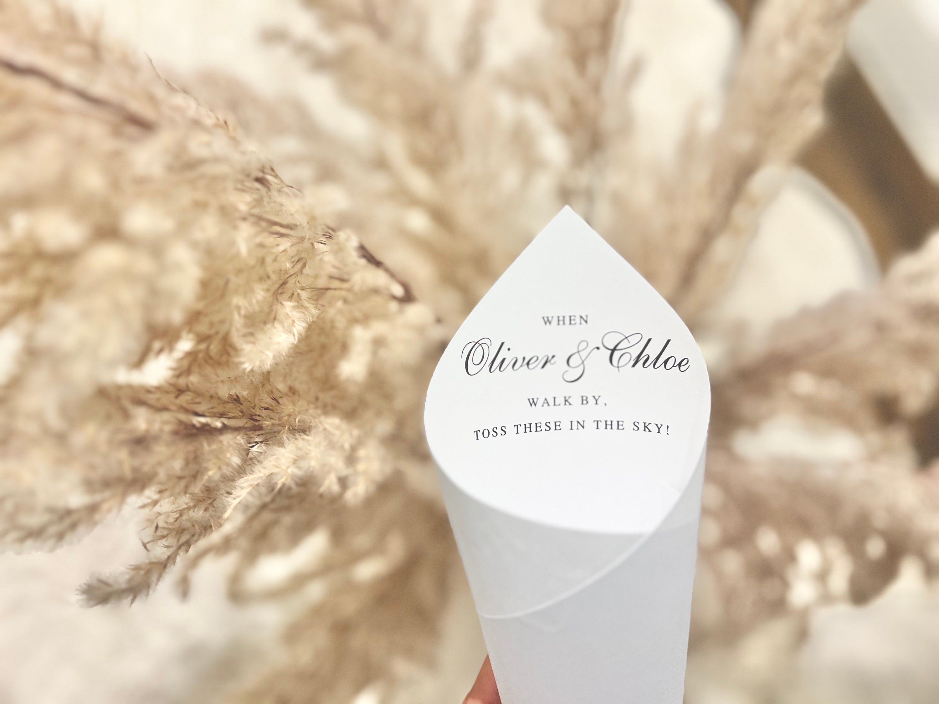 DIY Petal Cone, Wedding Petal or Confetti Toss, Paper Cone ...