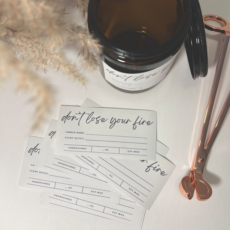 Labels for Homemade Candles | Candle Making Workshop and Parties ...