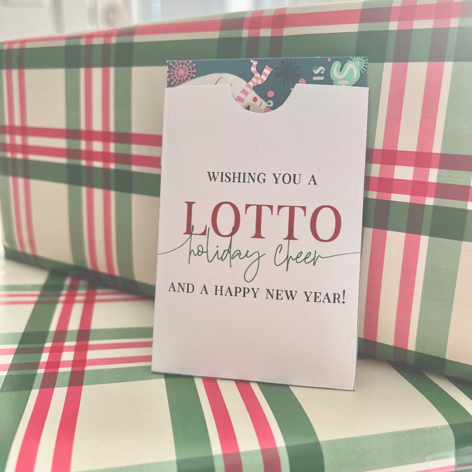 Fast Last Minute Christmas Gift Idea | Holiday Lottery Ticket Envelope ...
