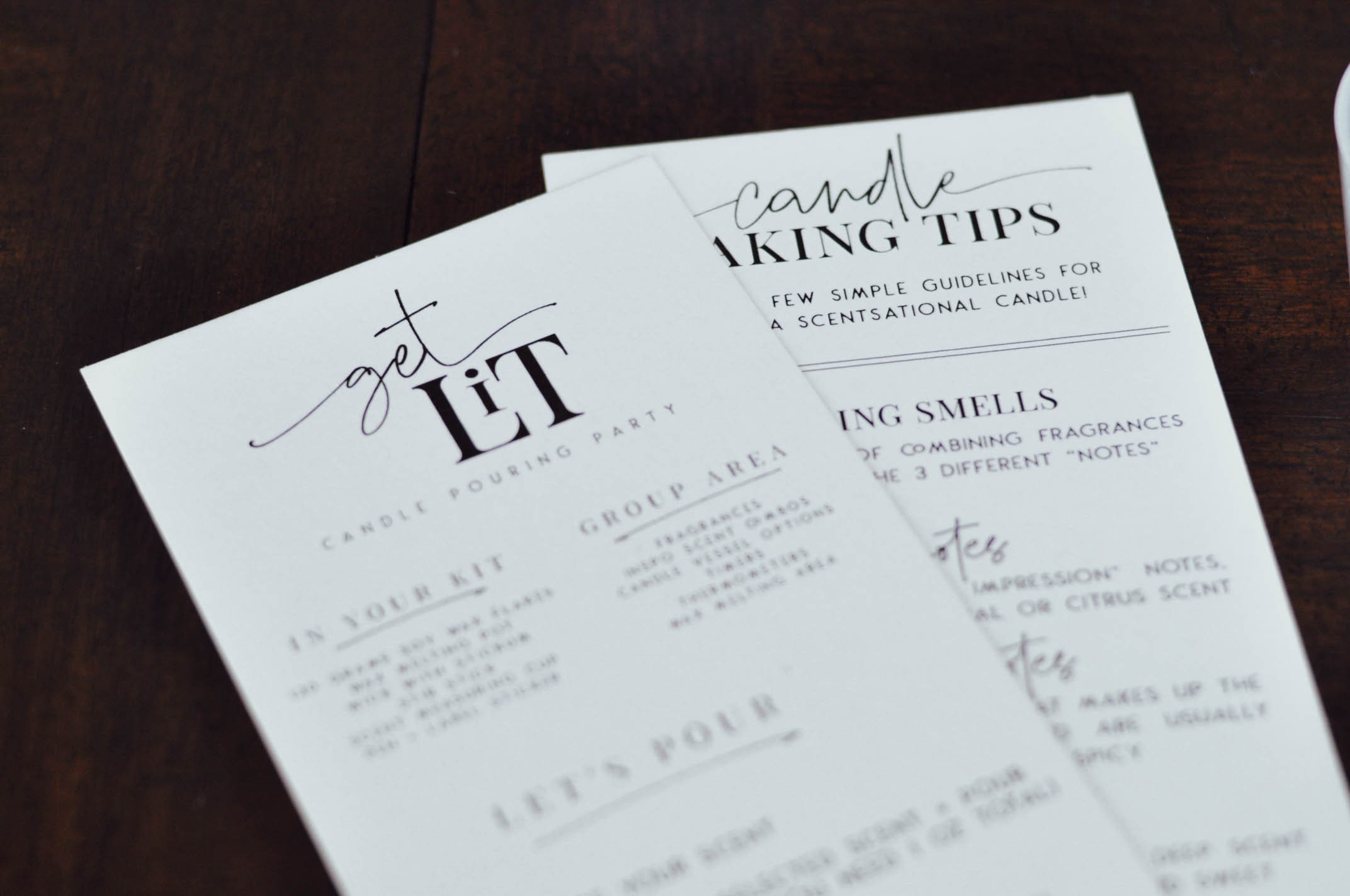 Candle Pouring Instructions Printable Minimalist Style for Candlemakers ...