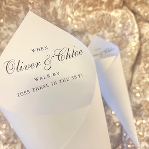 DIY Petal Cone, Wedding Petal or Confetti Toss, Paper Cone ...