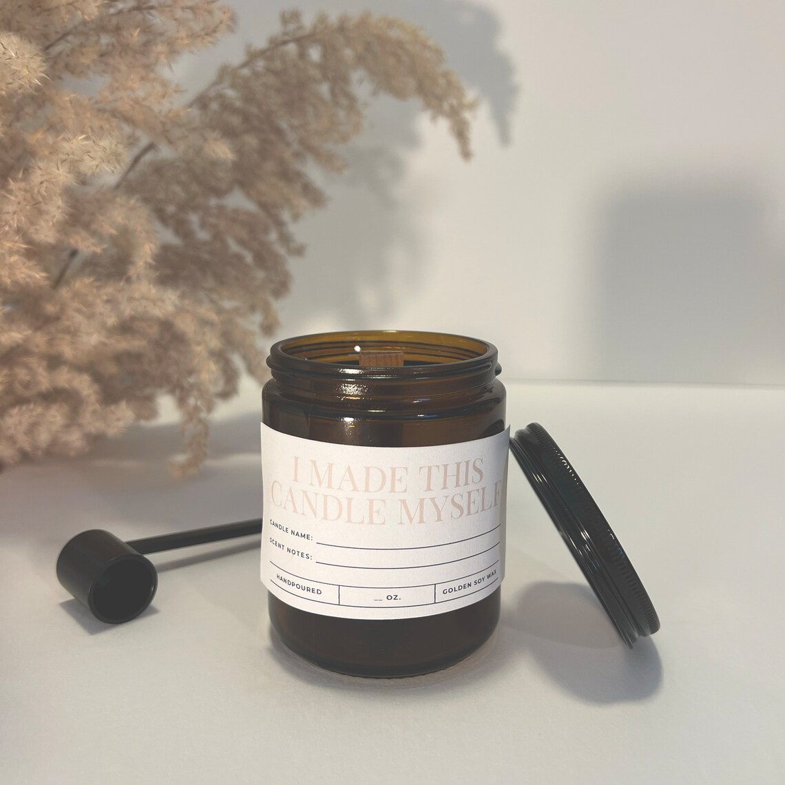 DIY and Custom Labels for Candles Canva Editable, Write-in Labels ...