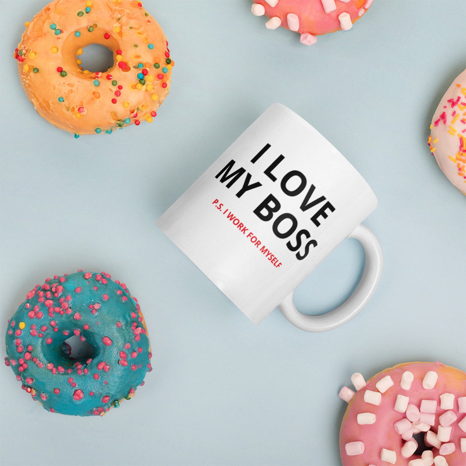I Love My Boss self Mug - Etsy