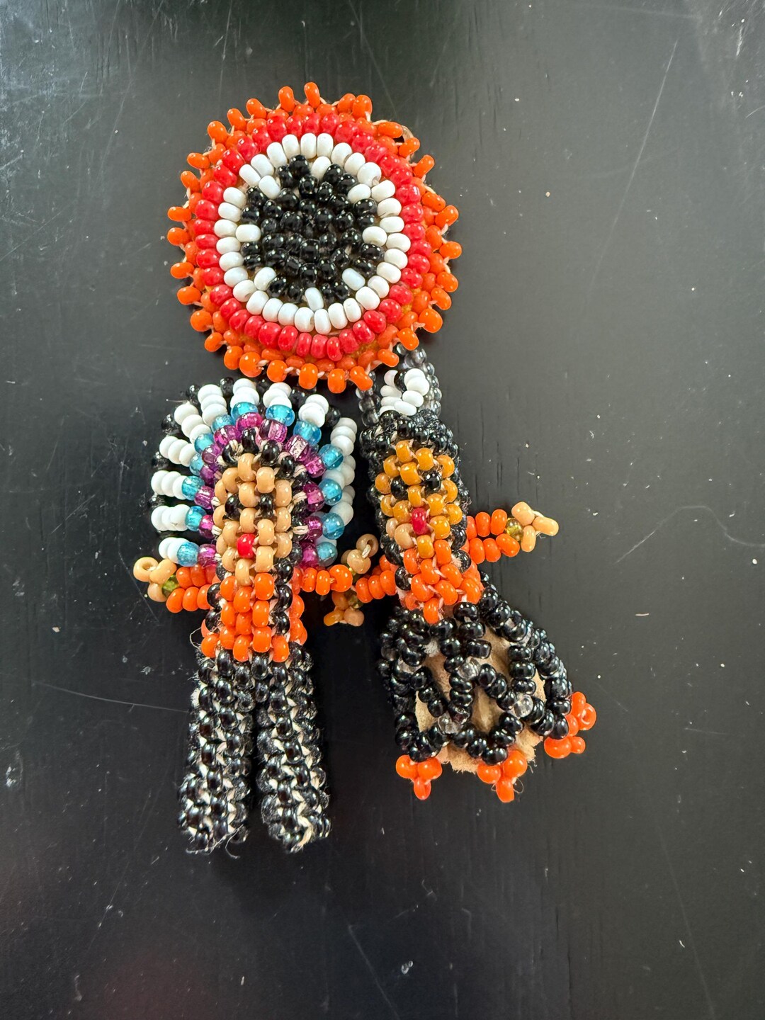 Vintage Tribal Couple Jewelry Native American Chief & Chieftess Beaded ...