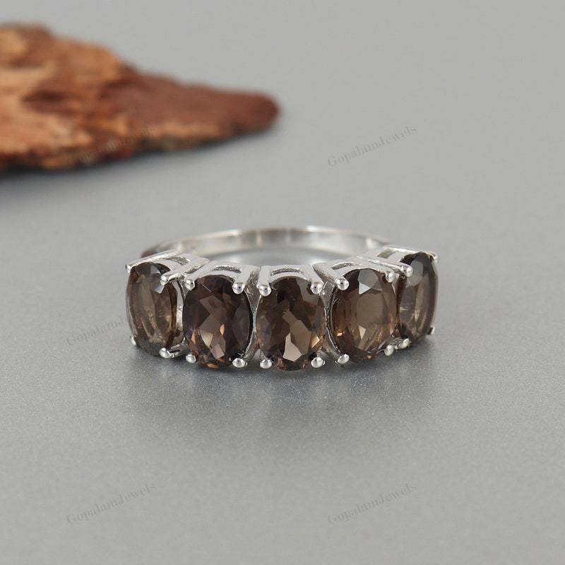 Smoky Quartz Ring - Etsy