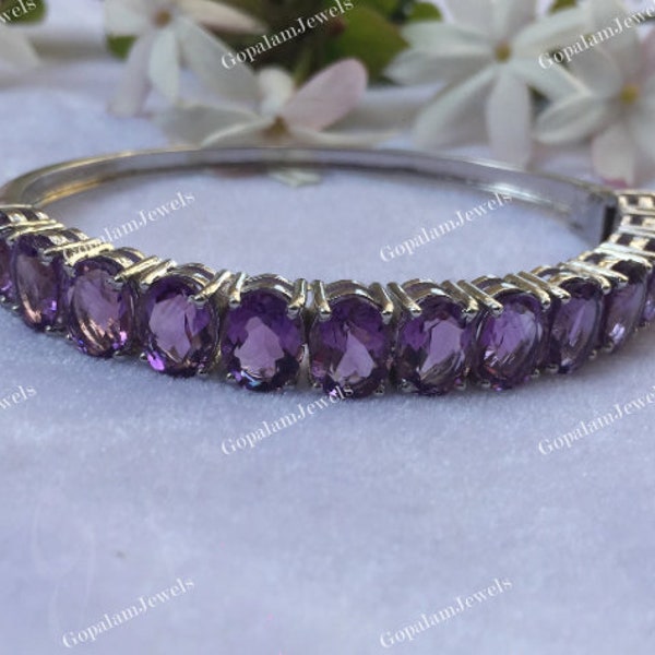 Amethyst Bangle - Etsy