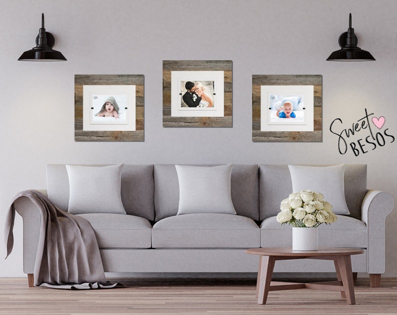 Rustic traditional reclaimed wood 8 x 10 picture frames | Etsy