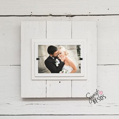 Shiplap White Washed Rustic Reclaimed Wood 4x6 & 5x7 Picture - Etsy