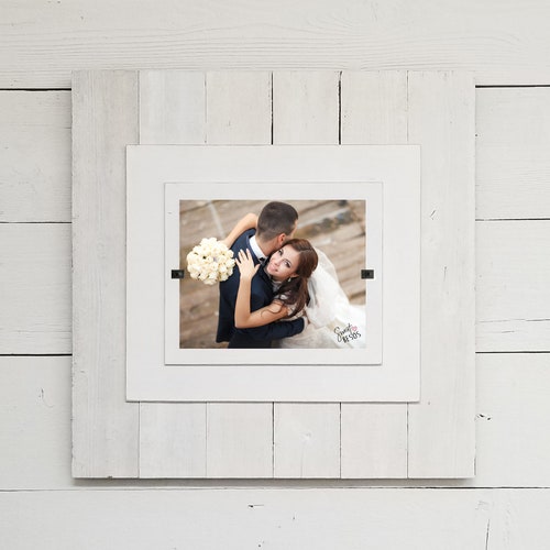 Shiplap White Washed Rustic Reclaimed Wood 4x6 & 5x7 Picture - Etsy