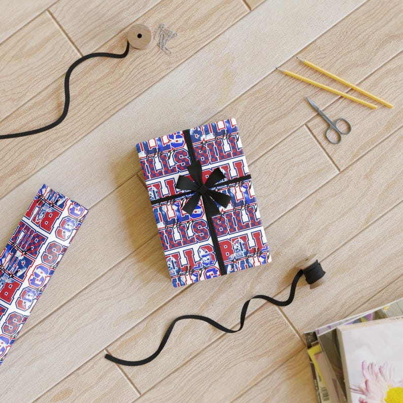 Buffalo Football Wrapping Paper: Game Day Gift, Eco-friendly - Etsy