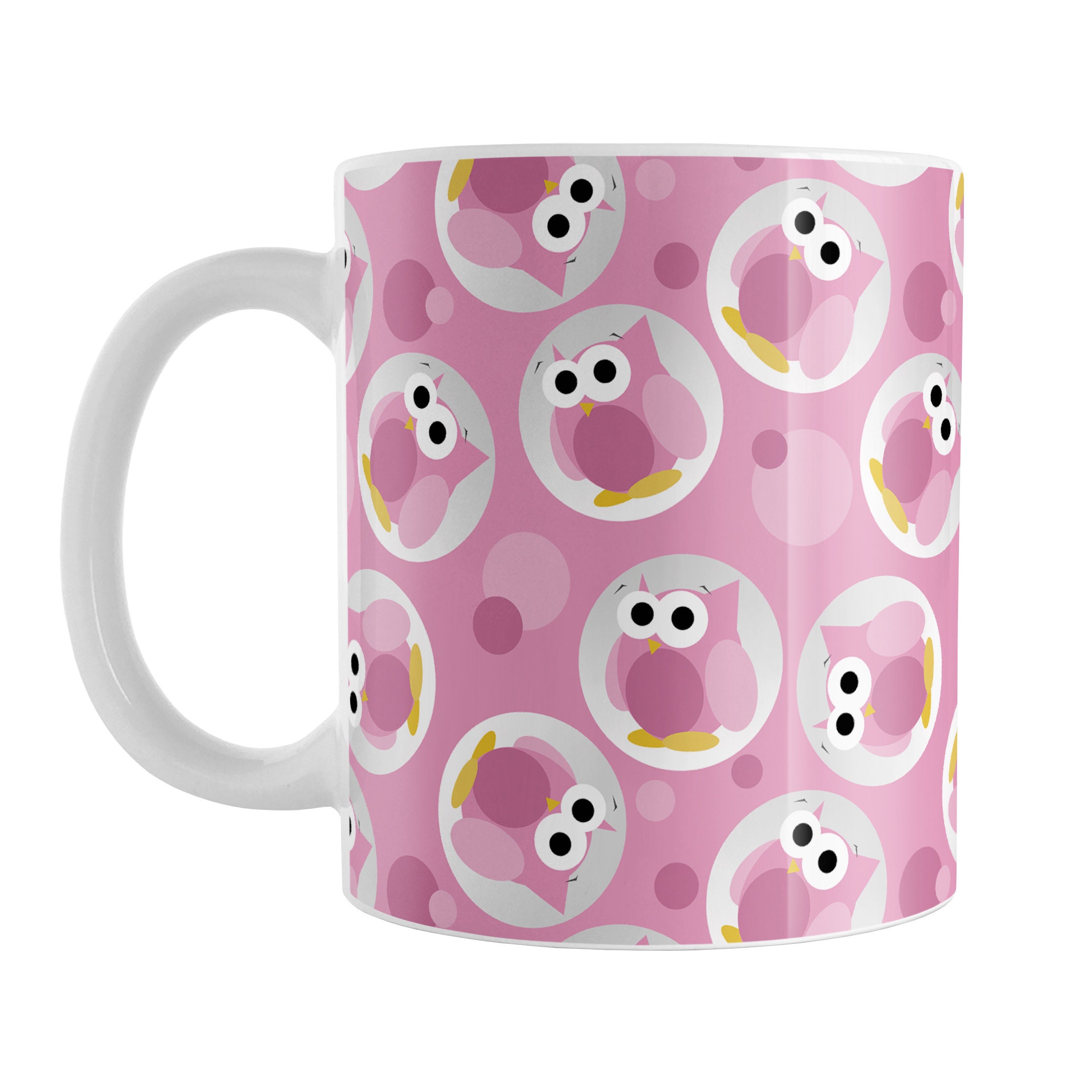 Pink Owl Mug Funny Cute Pattern Owl Gift 11oz or 15oz - Etsy