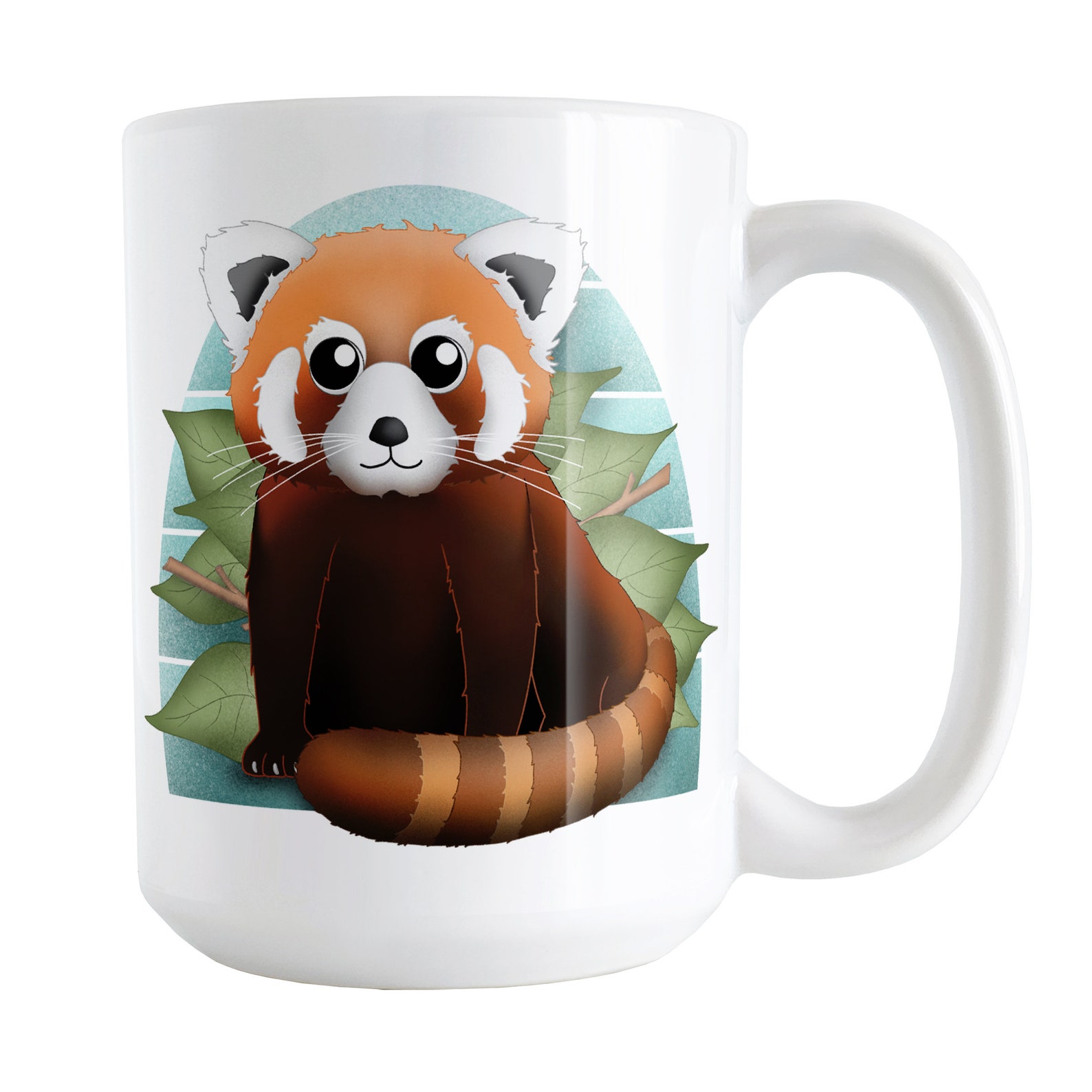 Red Panda Mug, Cute Zoo Animal Gift, Ceramic Coffee Cup, Individual or ...