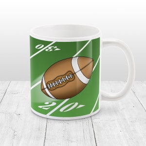 Green Football Mug, Sports Design, Football Gift 11oz or 15oz Ceramic ...