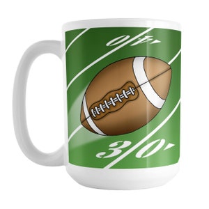 Green Football Mug, Sports Design, Football Gift 11oz or 15oz Ceramic ...