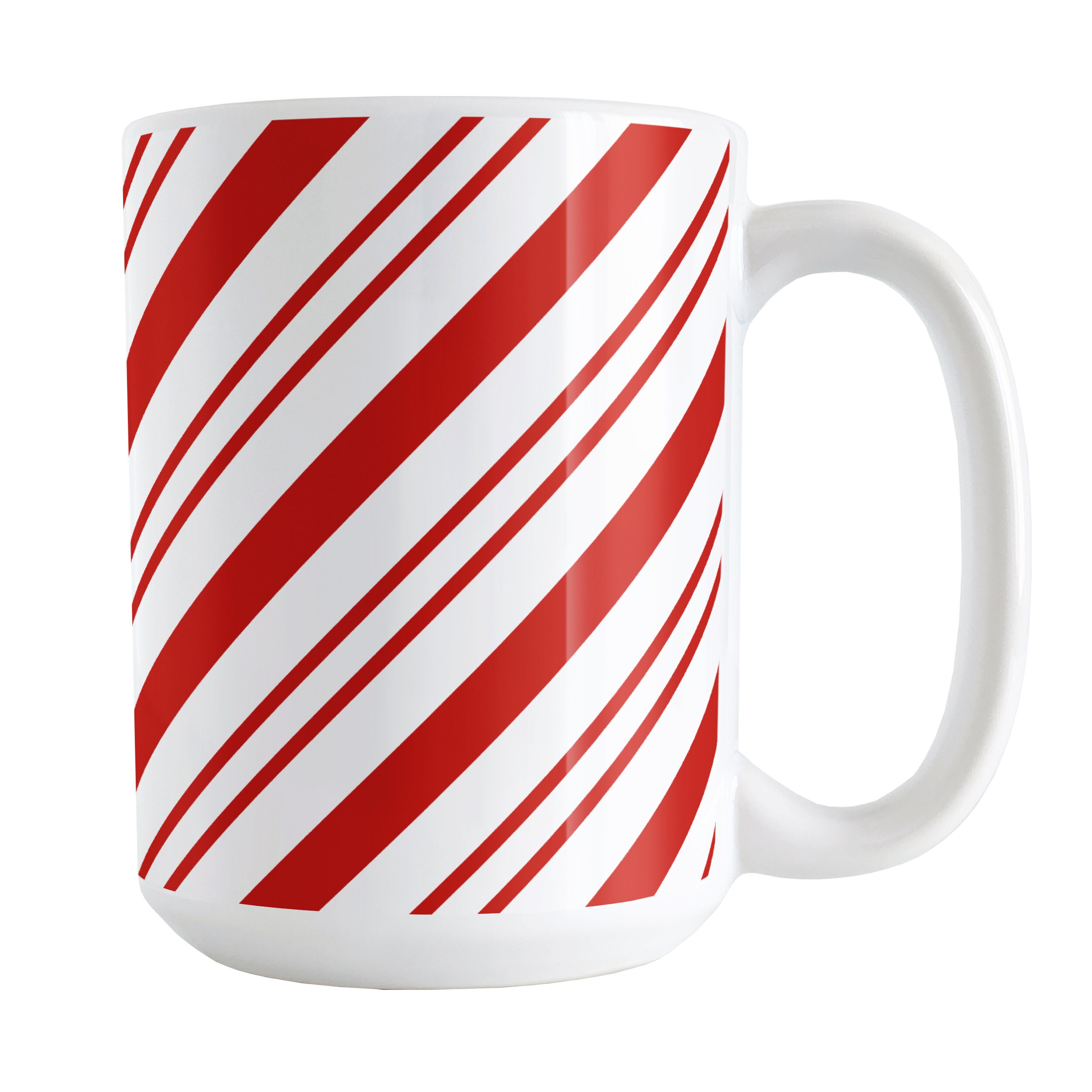 Candy Cane Stripes Mug, Peppermint-design Holiday Gift, Ceramic Coffee ...