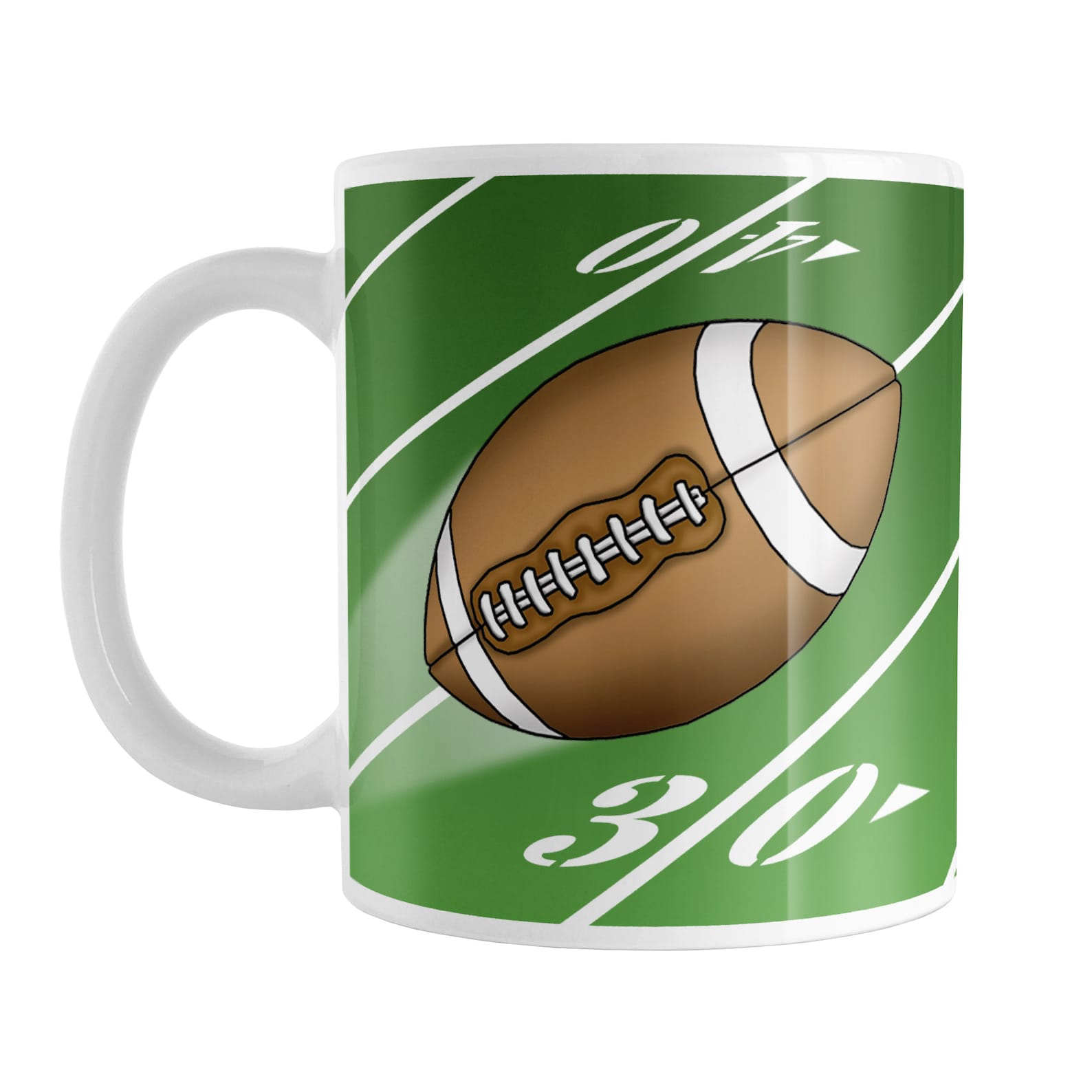 Green Football Mug Sports Design Football Gift 11oz or - Etsy