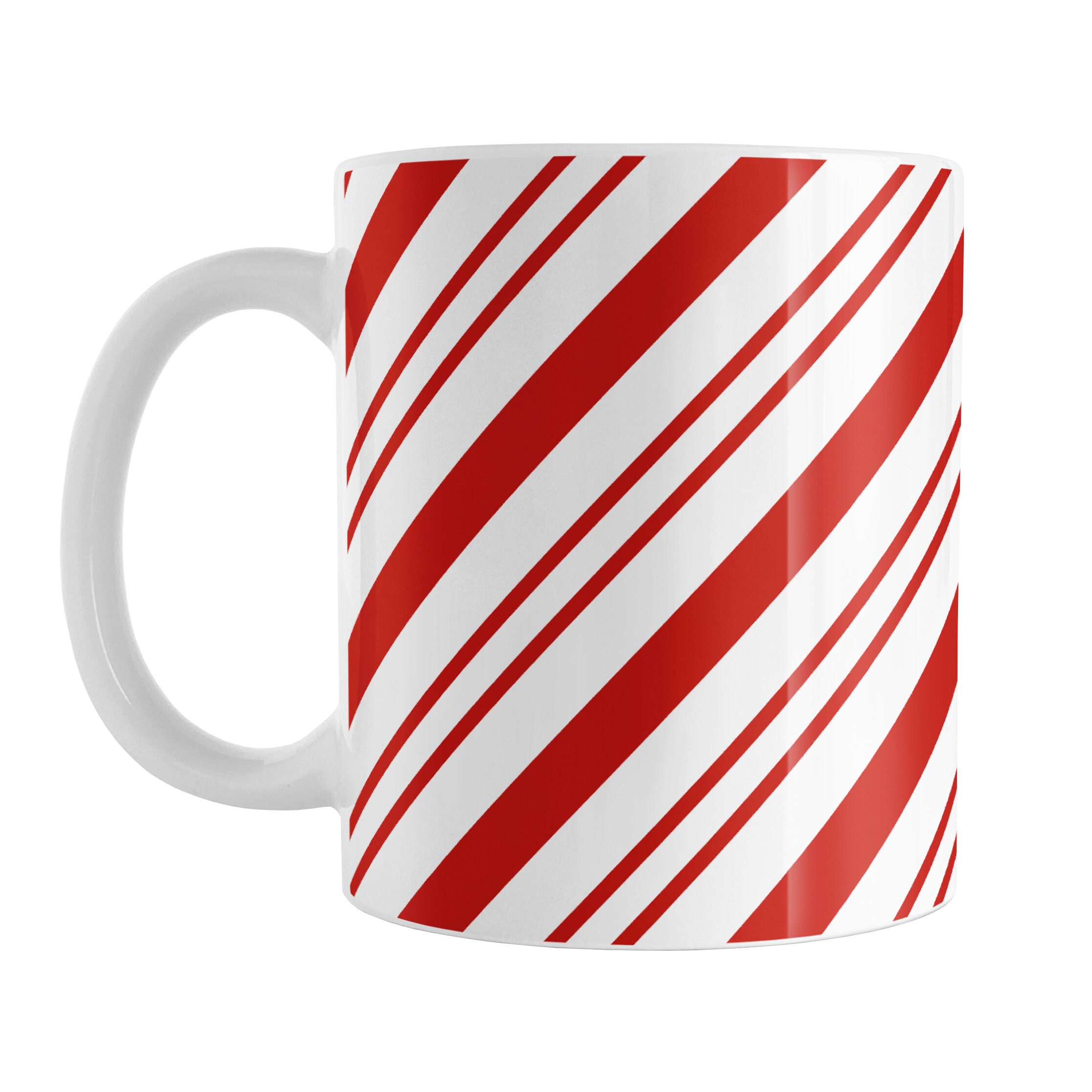 Candy Cane Stripes Mug, Peppermint-design Holiday Gift, Ceramic Coffee ...