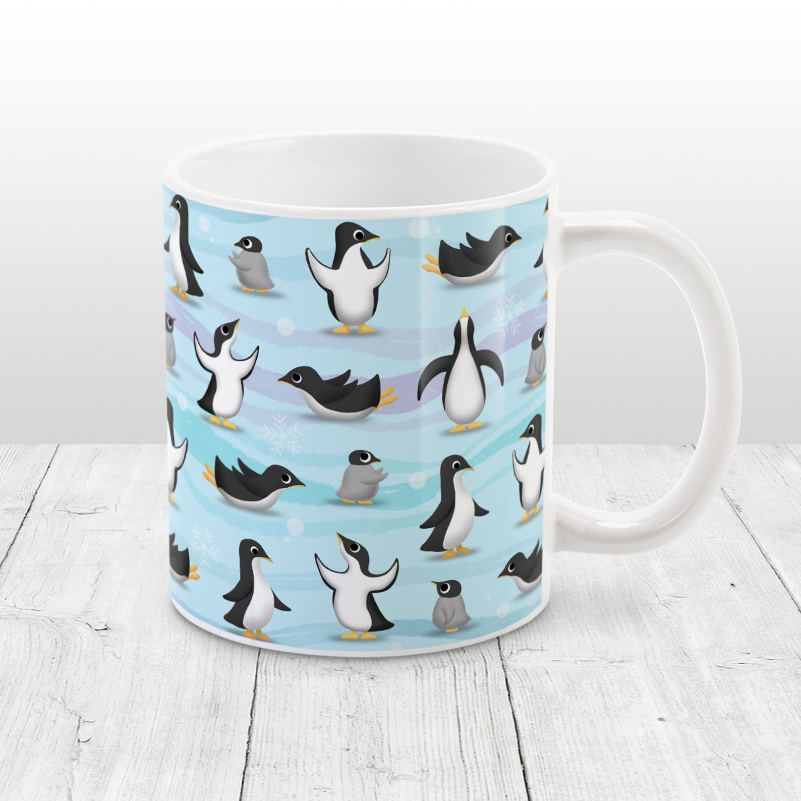 Penguin Mug Cute Fun Penguin Parade Antarctic Design 11oz - Etsy