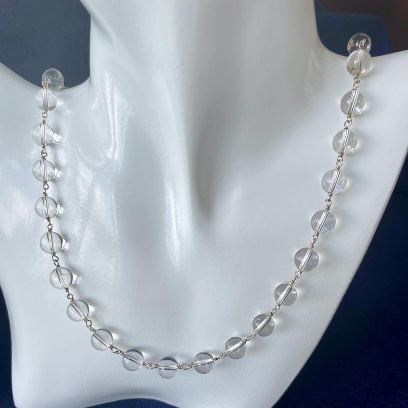 Rock Crystal Necklace - Etsy