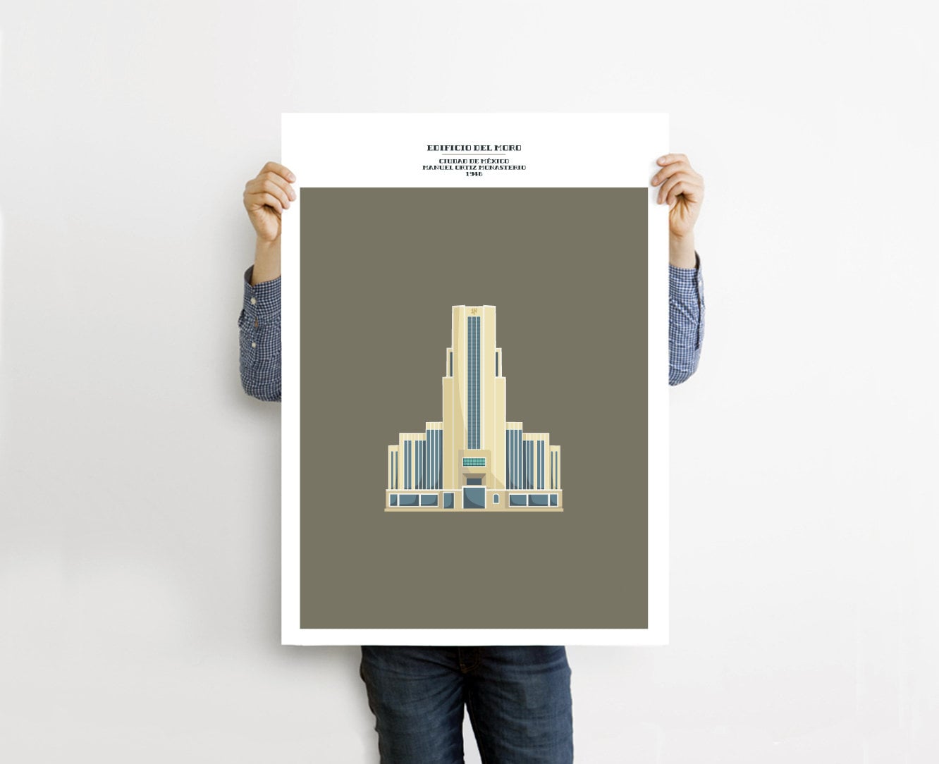 Print El Moro Building, Art Déco Building Print, Illustration to ...