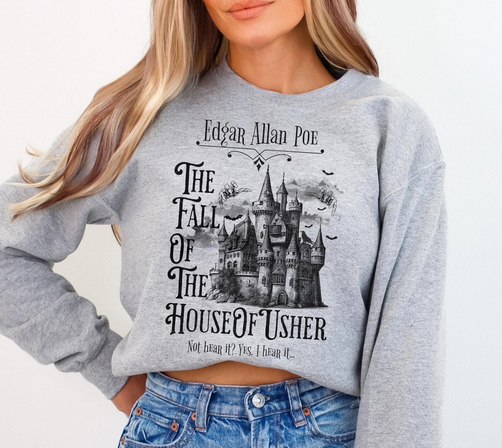 Edgar Allan Poe Sweatshirt Fall of the House of Usher Dark Academia ...