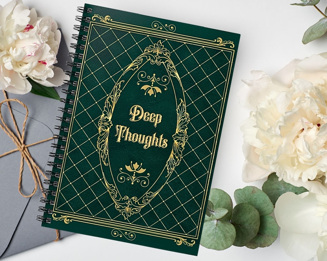 Vintage Victorian Journal Notebook, First Edition Book Lover, Personal ...