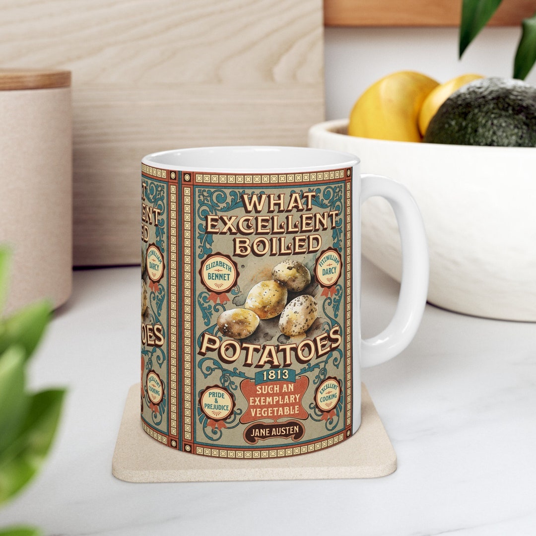 Boiled Potatoes Coffee Mug Funny Pride and Prejudice Gift Mr Collins ...