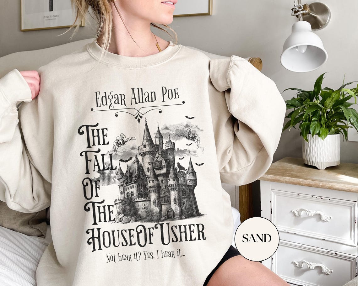 Edgar Allan Poe Sweatshirt Fall of the House of Usher Dark Academia ...