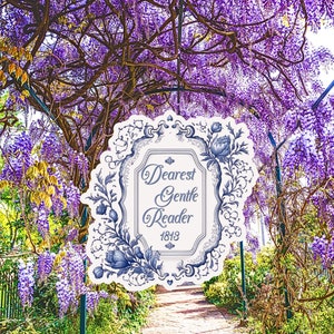 Dearest Gentle Reader Sticker Regency England Ton Society Papers Gift ...